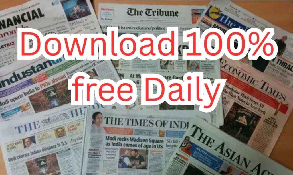 All English Newspaper Pdf 100% Free (2026) Real Methord
